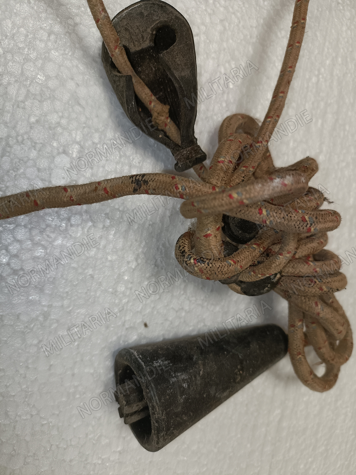 ECOUTEUR ET MICROPHONE ANGLAIS WW2 5 | Militaria Normandie